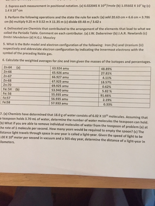 Solved 2. Express each measurement in positional notation. | Chegg.com