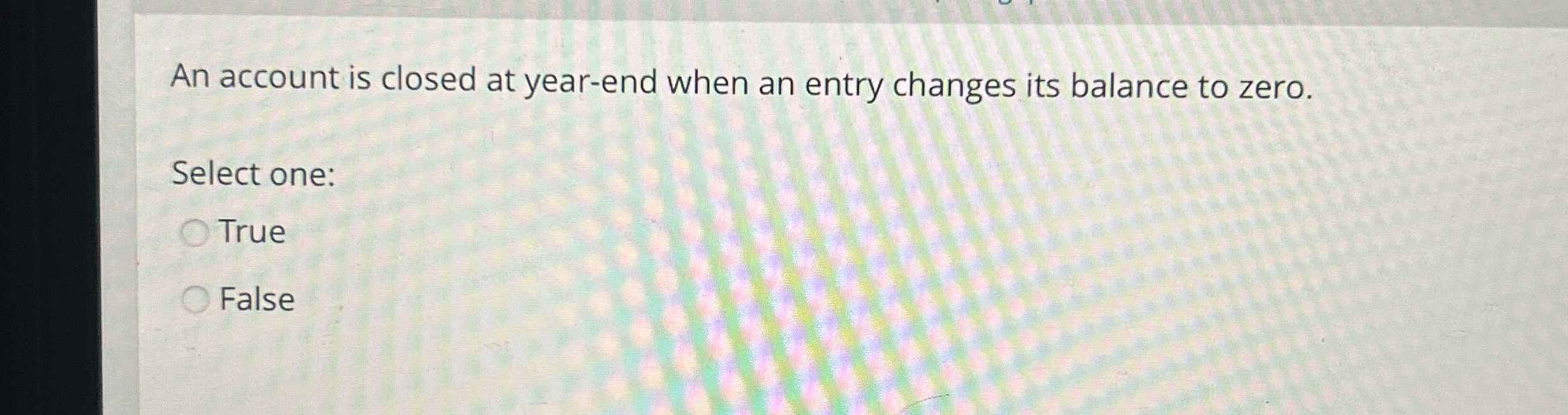 Solved An account is closed at year-end when an entry | Chegg.com