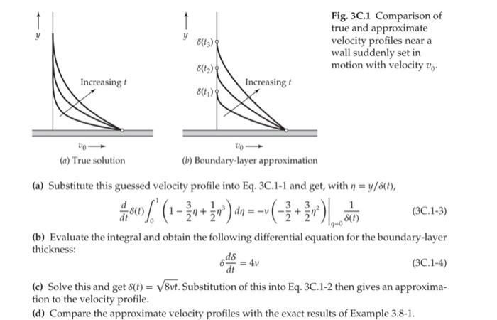 Solved .1 Flow near a wall suddenly set in motion | Chegg.com