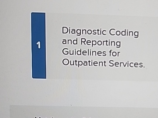 Solved Diagnostic Coding1and Reporting Guidelines for | Chegg.com