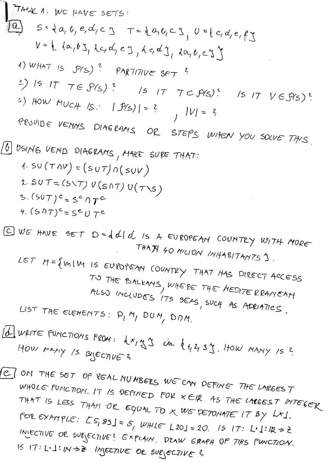 Solved please do not provide partial solutions to the tasks. | Chegg.com