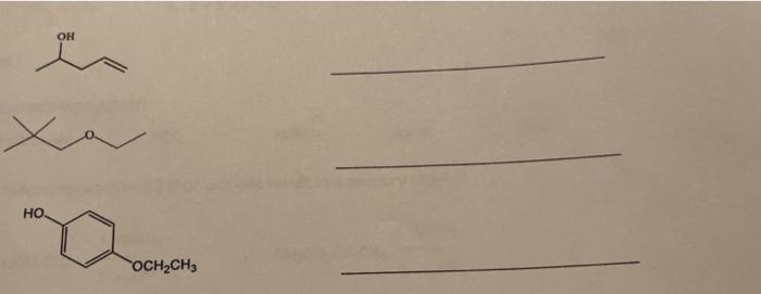 Solved ОН НО OCH2CH3 | Chegg.com