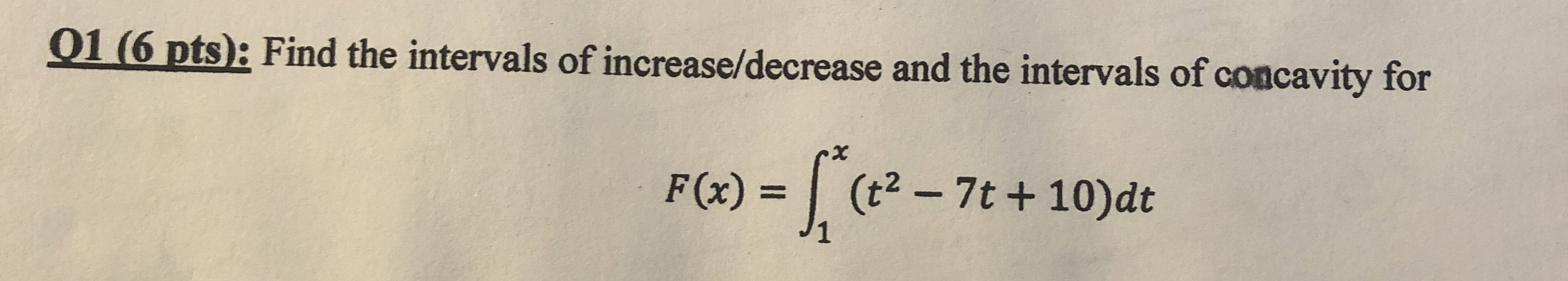 Solved Find the intervals of increase/decrease and the | Chegg.com