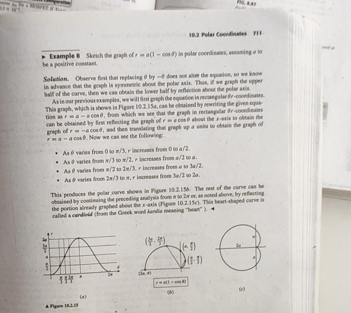 Solved explain how the get the value of (r,polar coordinate) | Chegg.com