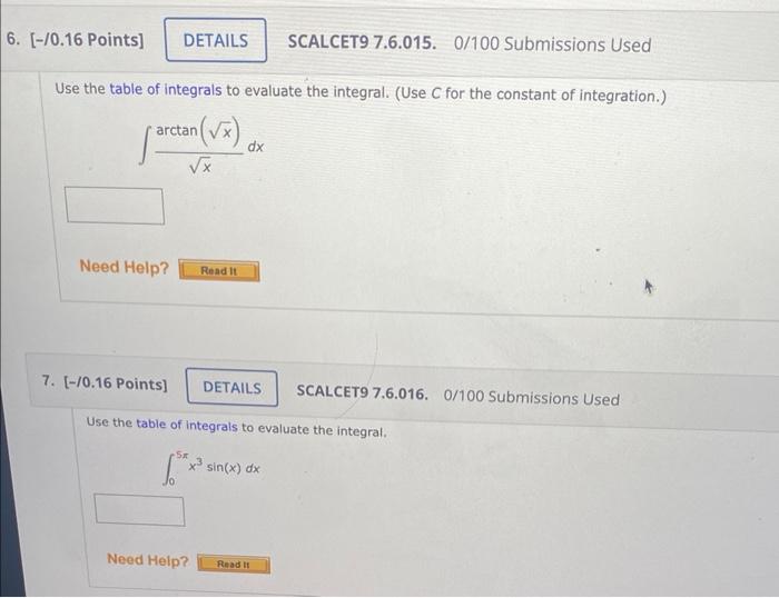 Solved Use the table of integrals to find ∫xx2+8x+23dx. | Chegg.com