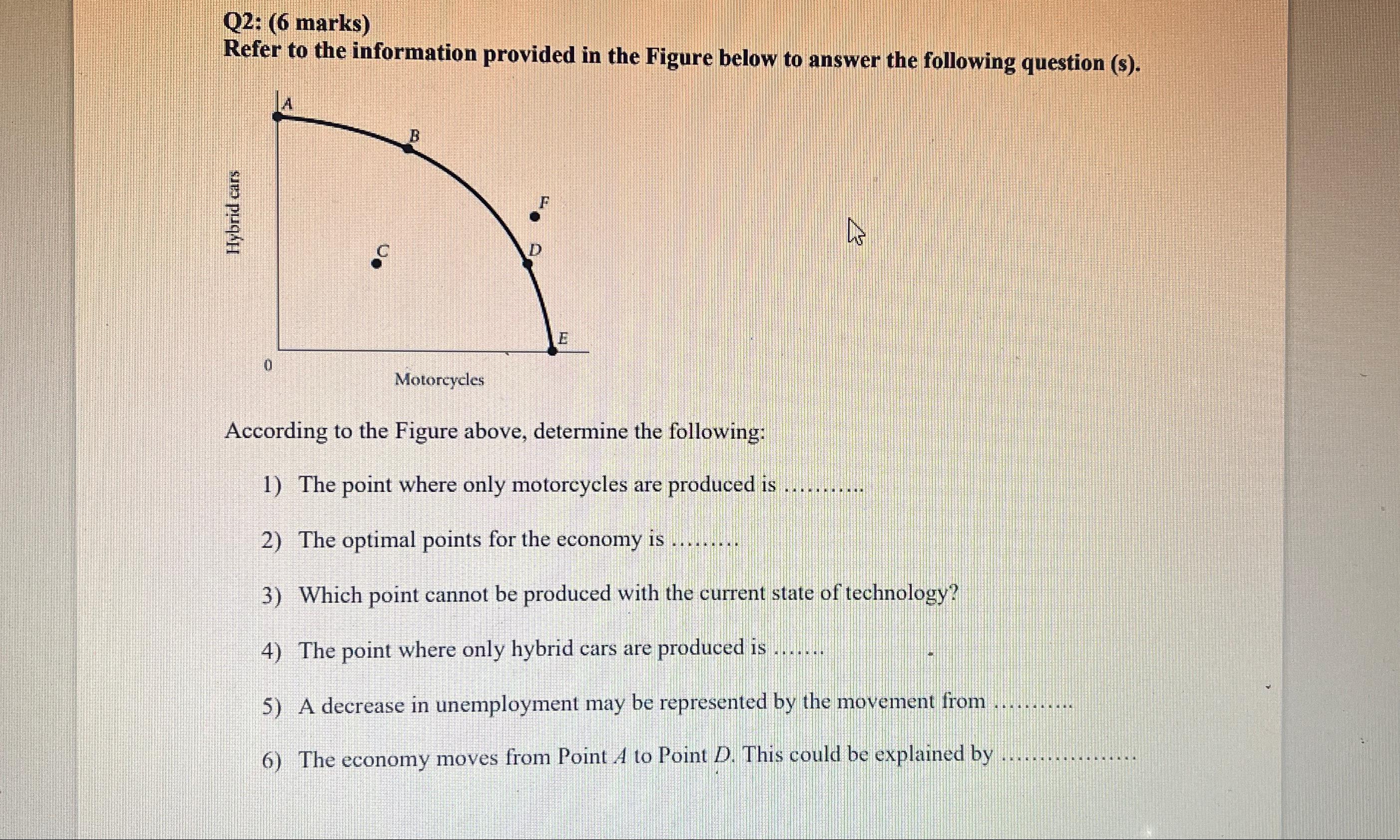 Solved Q2: (6 ﻿marks)Refer to the information provided in | Chegg.com