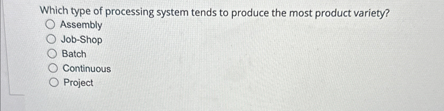 Solved Which type of processing system tends to produce the | Chegg.com