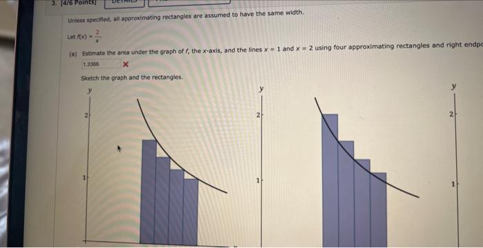 Solved Unless specified; all approximating rectangles are | Chegg.com Solved Unless specified; all approximating rectangles are | Chegg.com