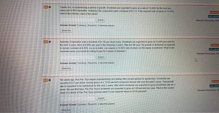 Solved Cackey Ine is experiencing a period of growth. | Chegg.com