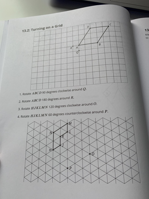 Solved Lesson 13: Incorporating Rotations Let's draw some | Chegg.com