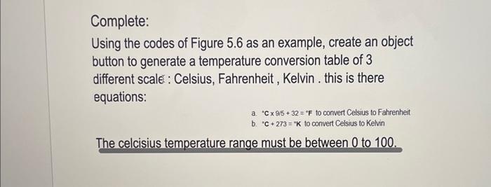 Complete: Using the codes of Figure 5.6 as an | Chegg.com