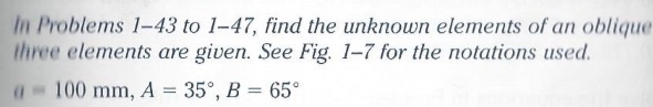 Solved in Problems 1-43 to 1-47, find the unknown elements | Chegg.com