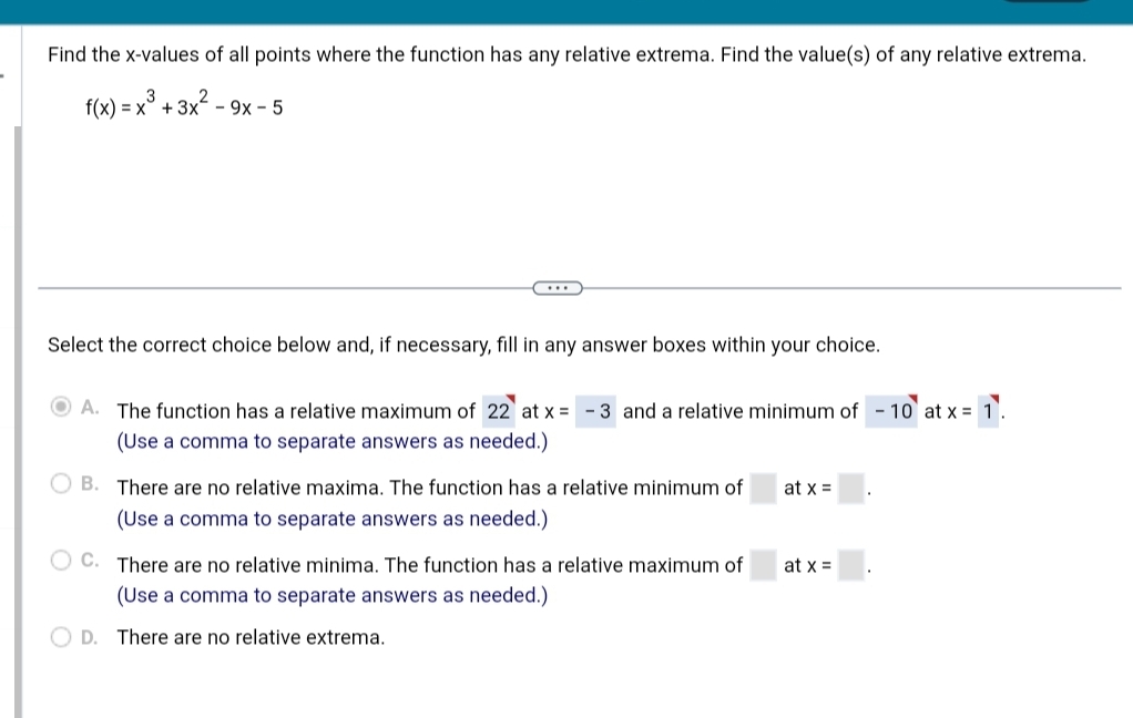 Solved Find the x-values of all points where the function | Chegg.com