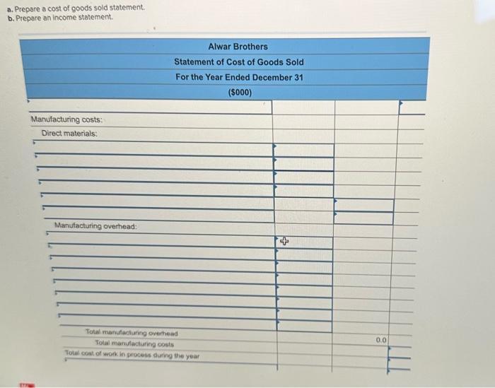 Solved Problem 2-67 (Algo) Prepare Statements for a | Chegg.com