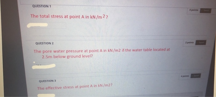 Solved Information For the soil profile given in the Figure, | Chegg.com