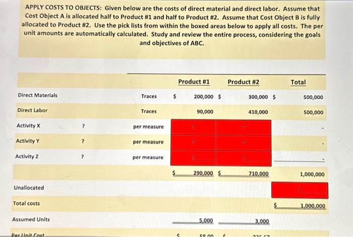 Solved Ace Company produces two products ( #1 and #2 ); has | Chegg.com