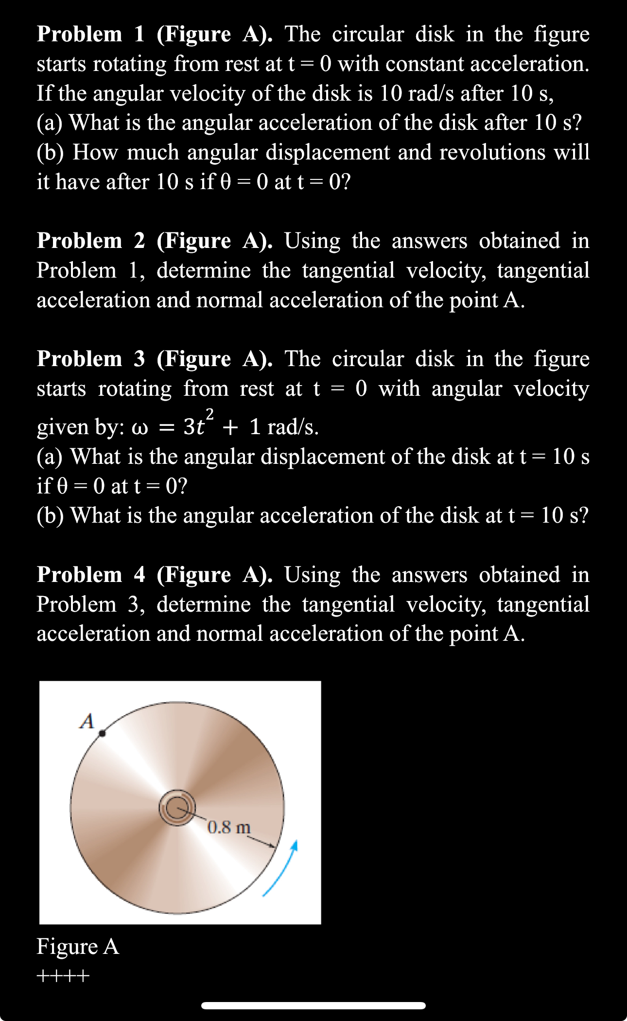 Solved Problem 1 (Figure A). The circular disk in the | Chegg.com Solved Problem 1 (Figure A). The circular disk in the | Chegg.com