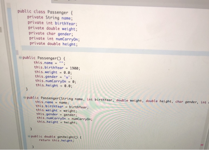 Solved Failed to compile Passenger.java:2: warning: | Chegg.com