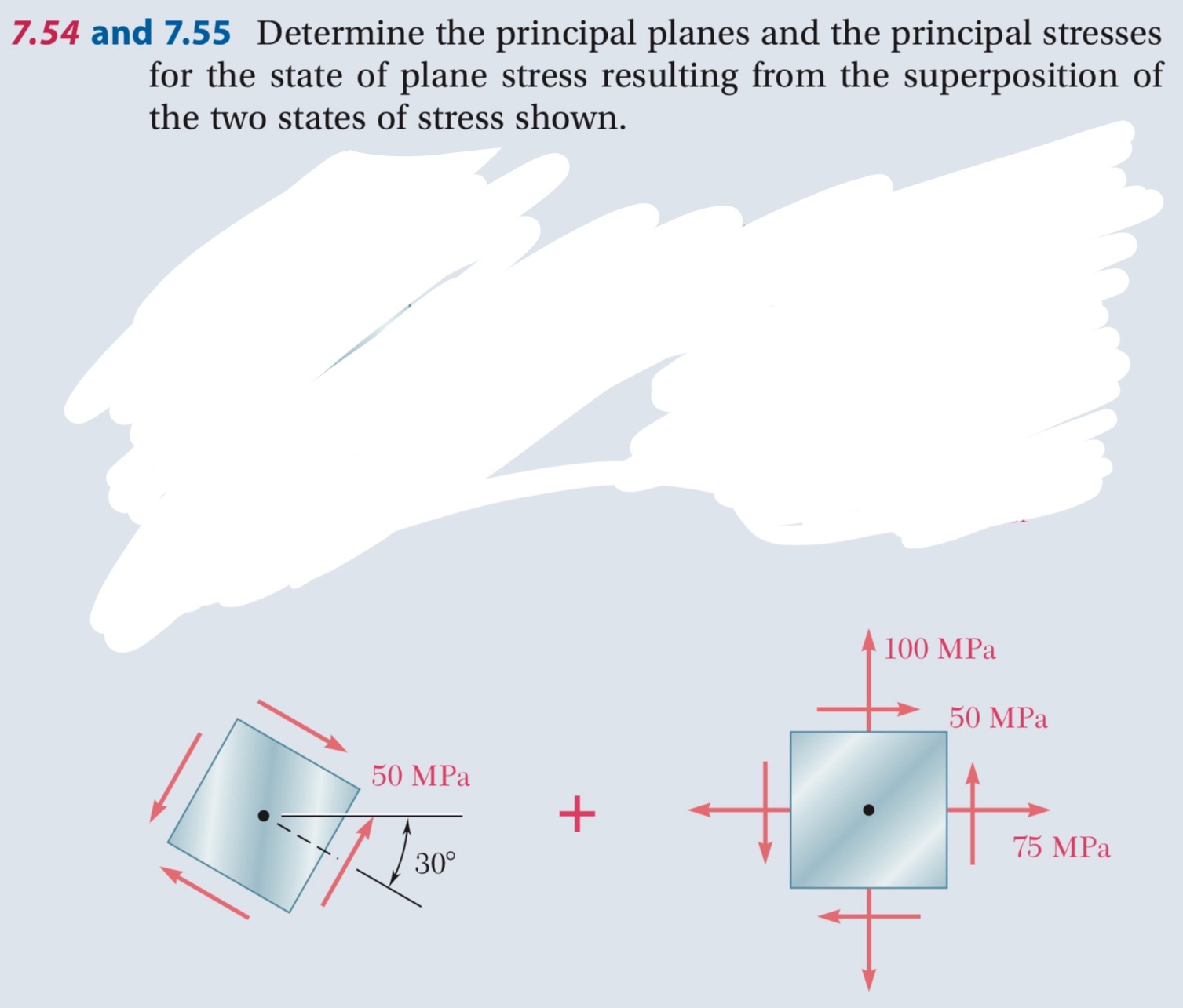 Solved 7.54 ﻿and 7.55 ﻿Determine the principal planes and | Chegg.com
