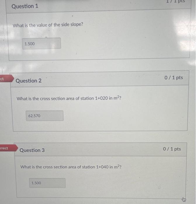 Solved \r\nWhat is the volume using prismoidal method (long | Chegg.com
