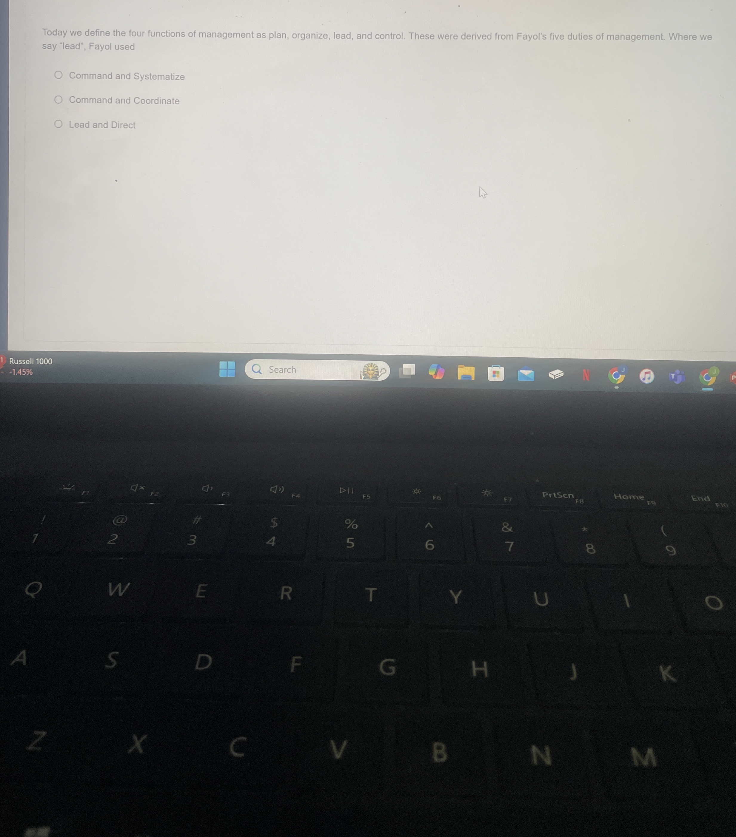 Solved Today we define the four functions of management as | Chegg.com