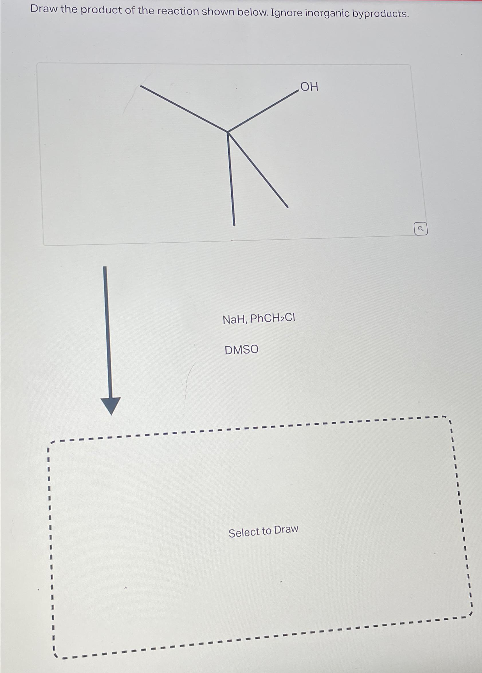 Solved Draw the product of the reaction shown below. Ignore | Chegg.com