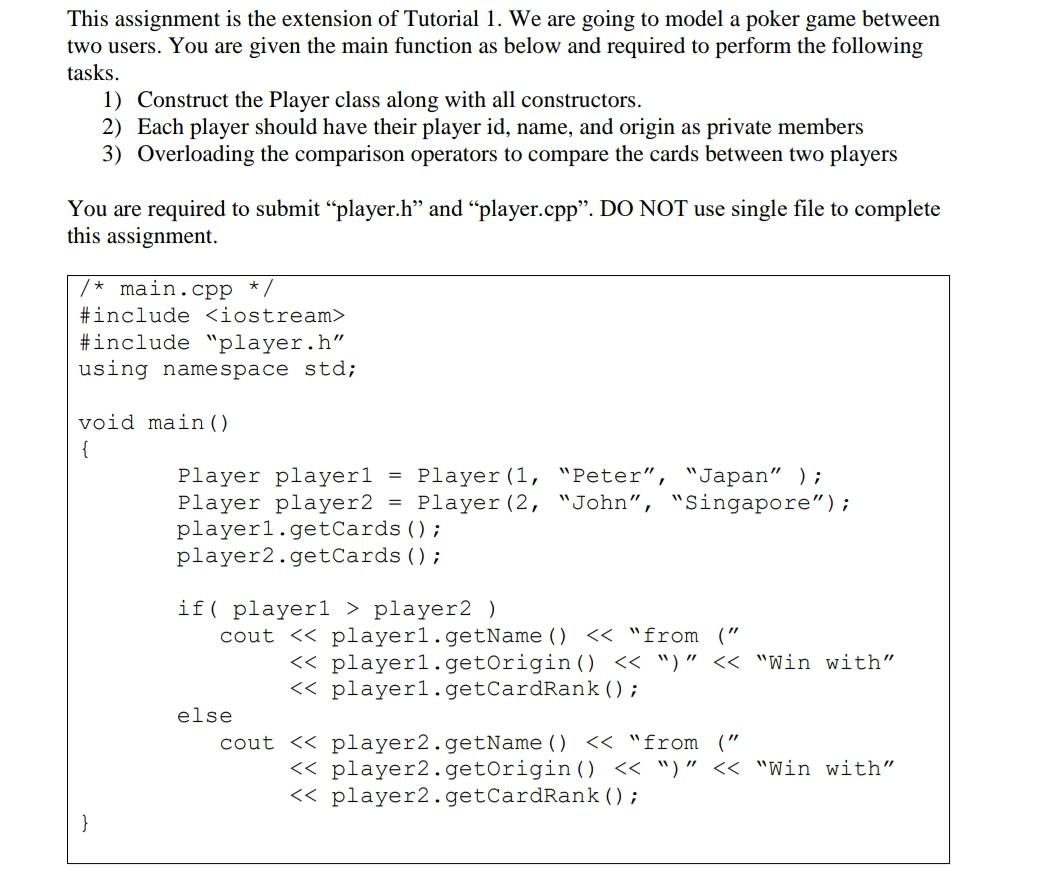 In this tutorial, we are going to write a simple | Chegg.com