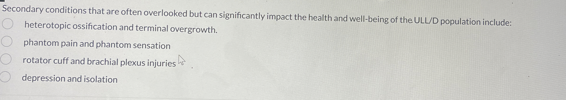 Solved Secondary conditions that are often overlooked but | Chegg.com