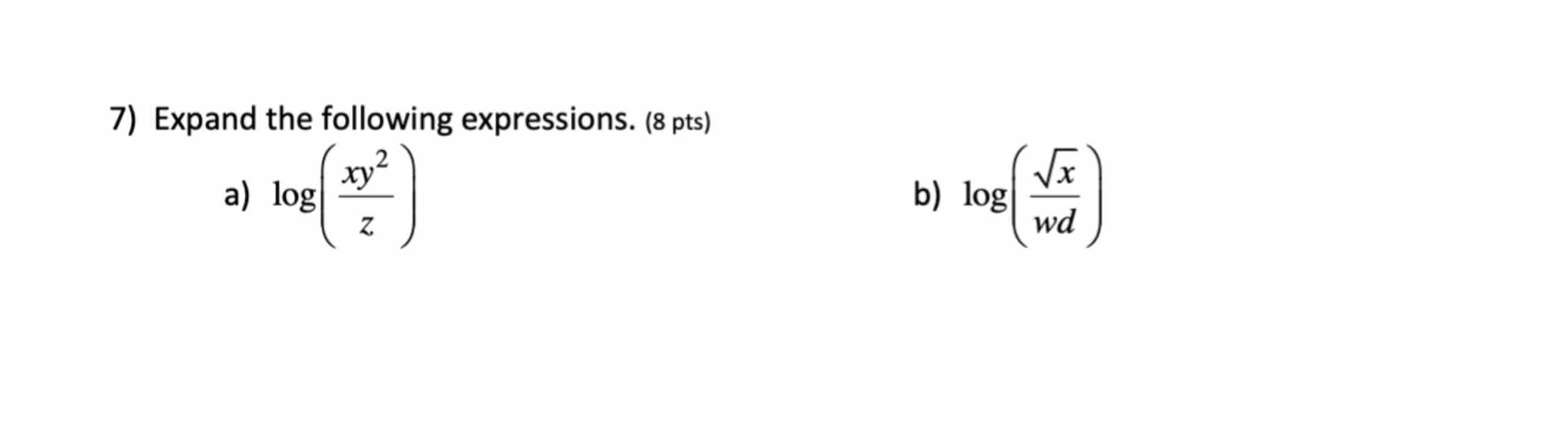 Solved Expand the following expressions. | Chegg.com