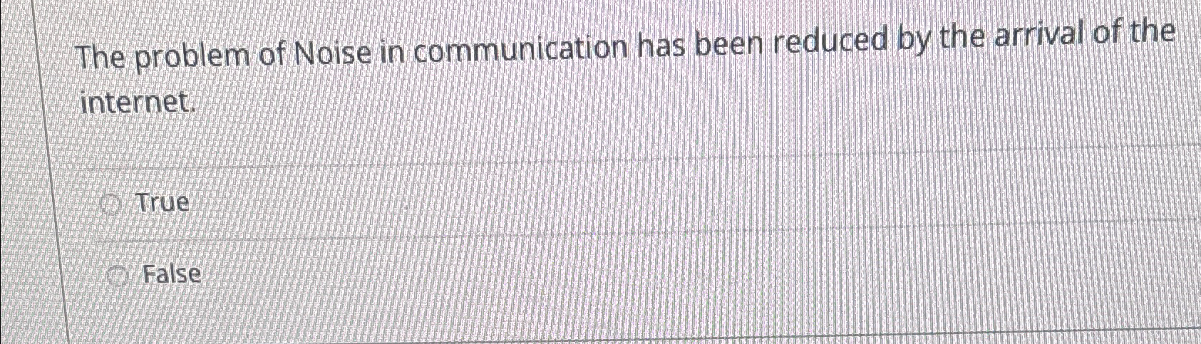 Solved The problem of Noise in communication has been | Chegg.com