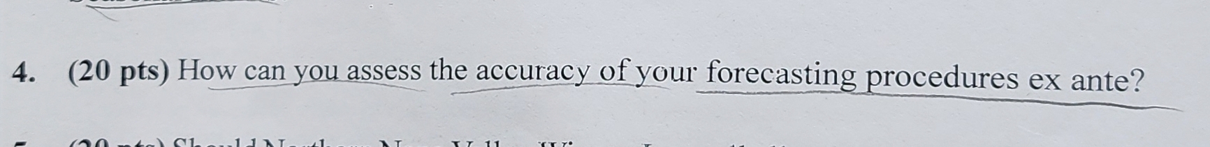 Solved (20 ﻿pts) ﻿How can you assess the accuracy of your | Chegg.com