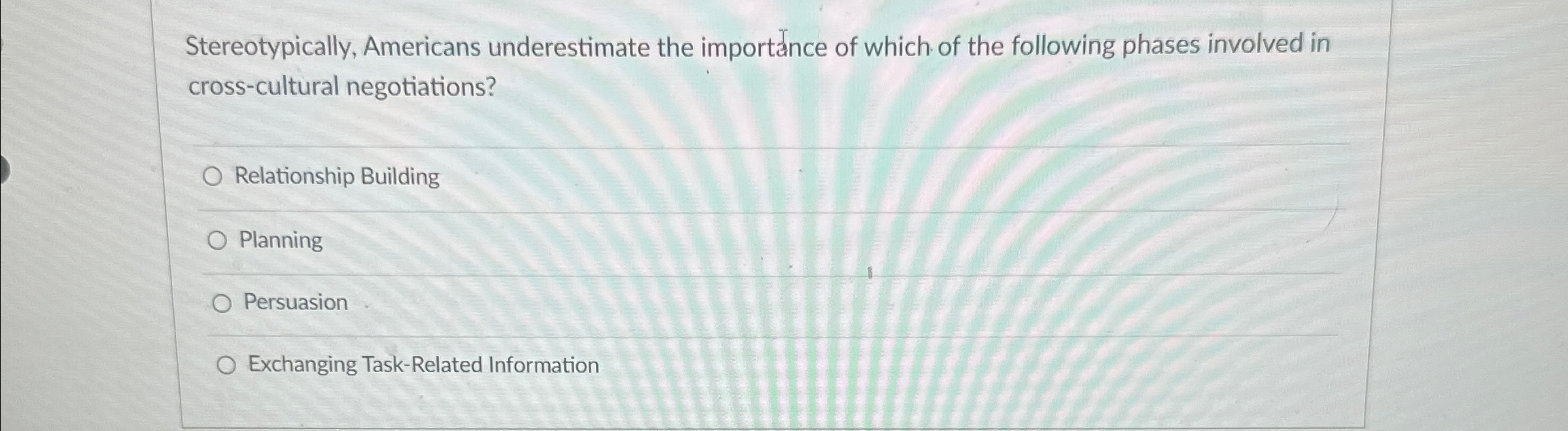 Solved Stereotypically, Americans underestimate the | Chegg.com