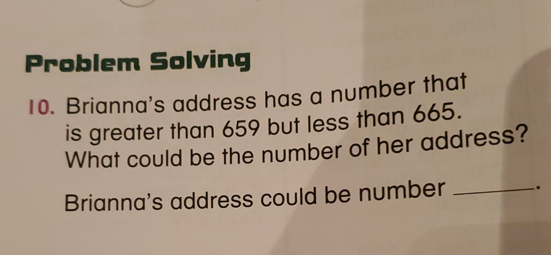 Solved Problem Solving10. ﻿Brianna's address has a number | Chegg.com
