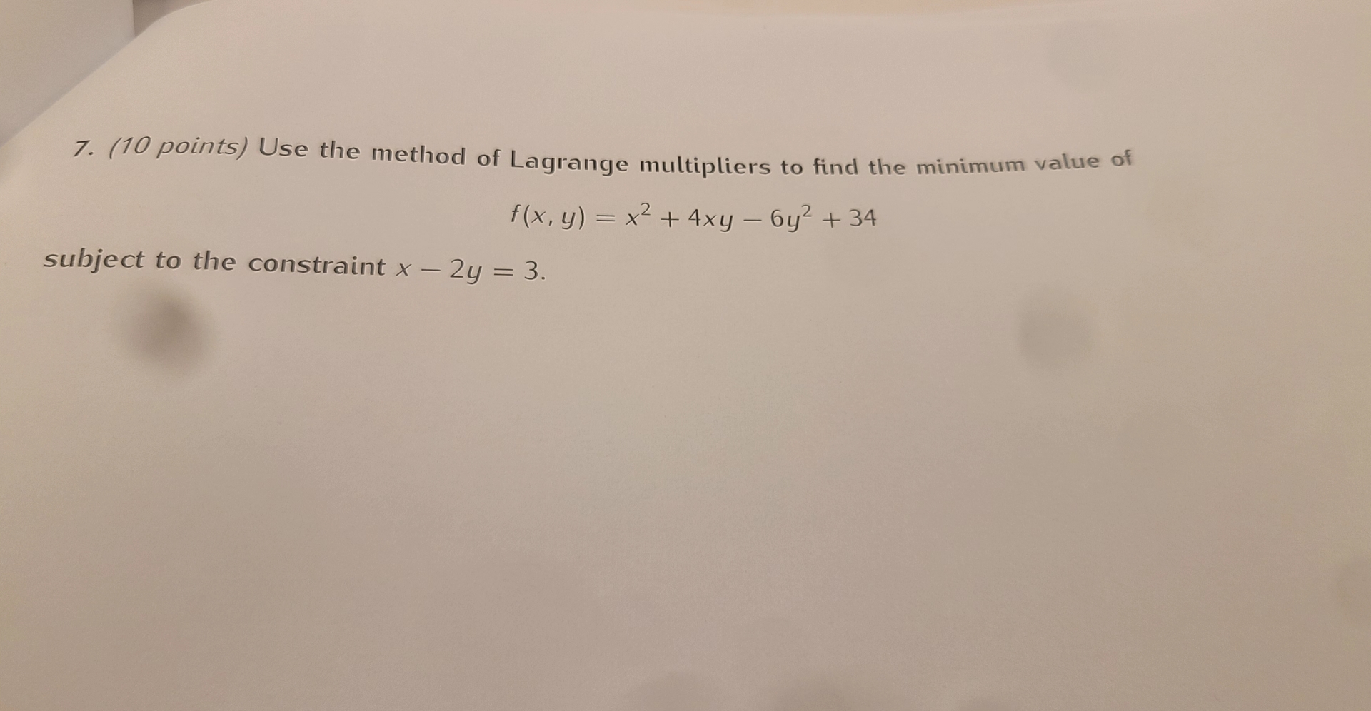 Solved Use the method of Lagrange multipliers to find the | Chegg.com