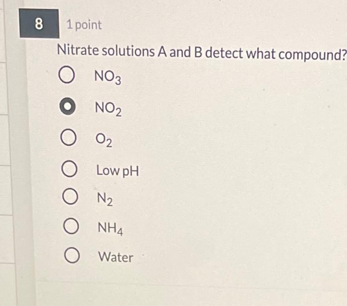 Solved 1 point Match the results of the phenol red test | Chegg.com