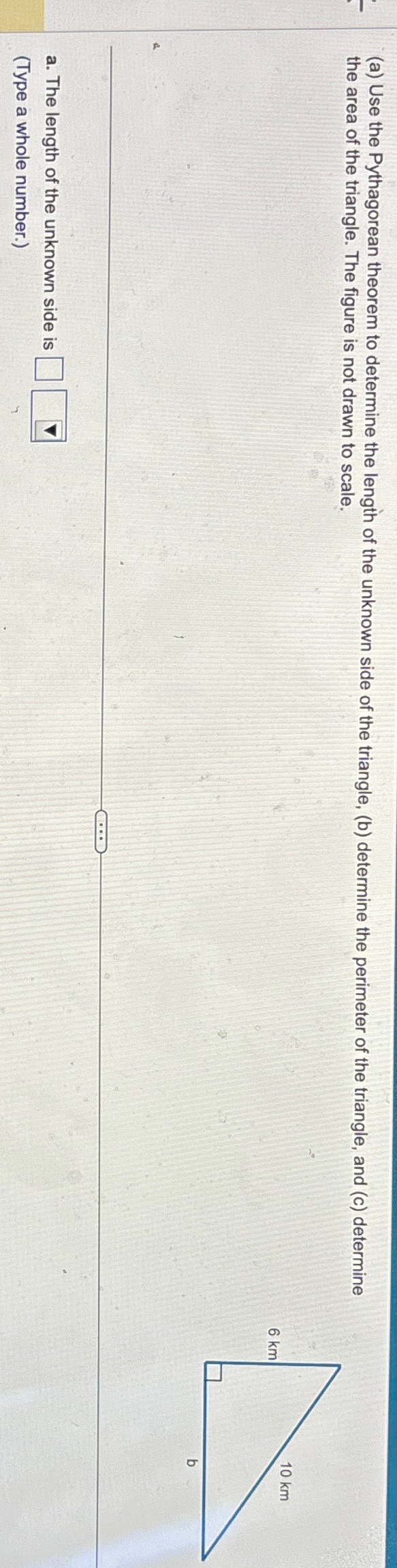Solved (a) ﻿Use the Pythagorean theorem to determine the | Chegg.com