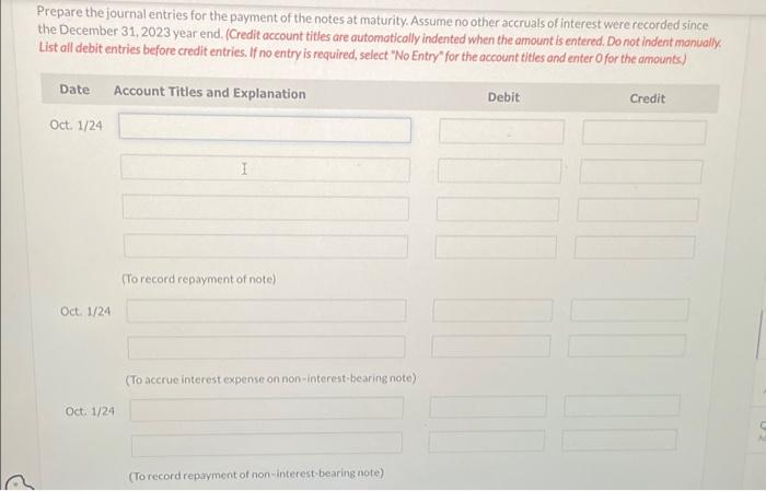 Solved The following are selected 2023 transactions of | Chegg.com