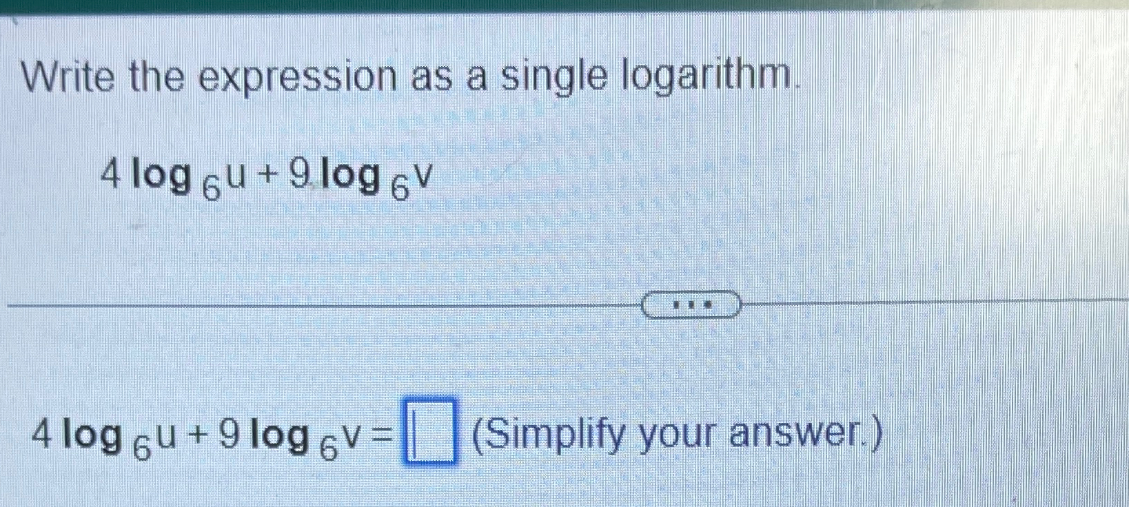 Solved Write the expression as a single | Chegg.com