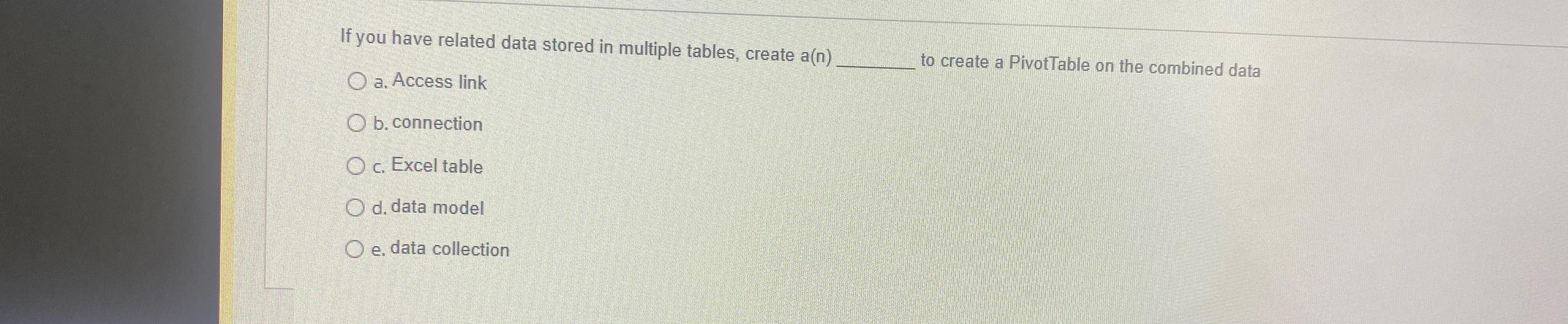 Solved If you have related data stored in multiple tables, | Chegg.com