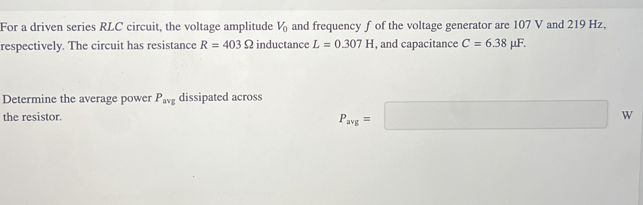 Solved For a driven series RLC ﻿circuit, the voltage | Chegg.com
