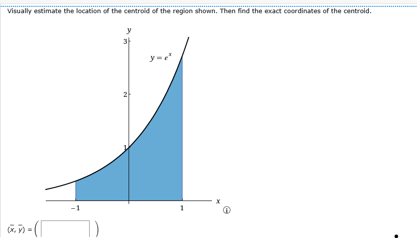 Solved Visually estimate the location of ﻿the centroid of | Chegg.com