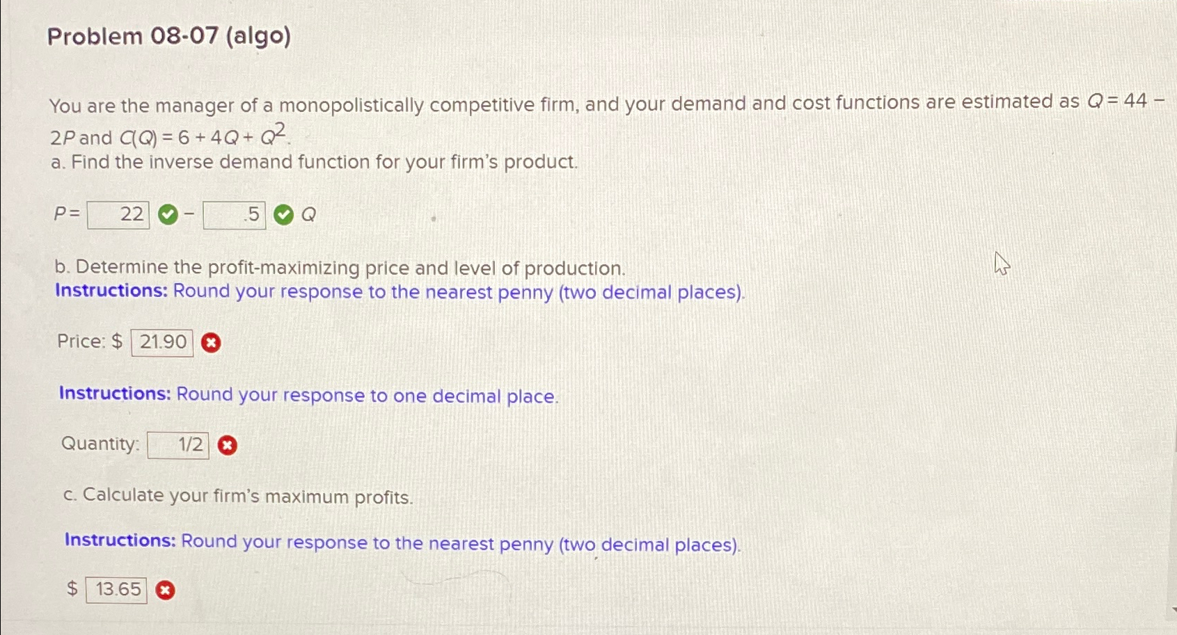 Solved Problem 08-07 (algo)You are the manager of a | Chegg.com