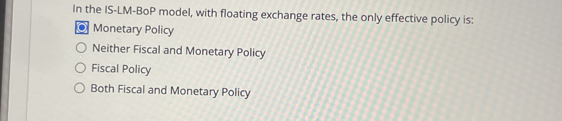 Solved In the IS-LM-BoP model, with floating exchange rates, | Chegg.com