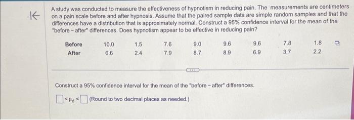 Solved A study was conducted to measure the effectiveness of | Chegg.com