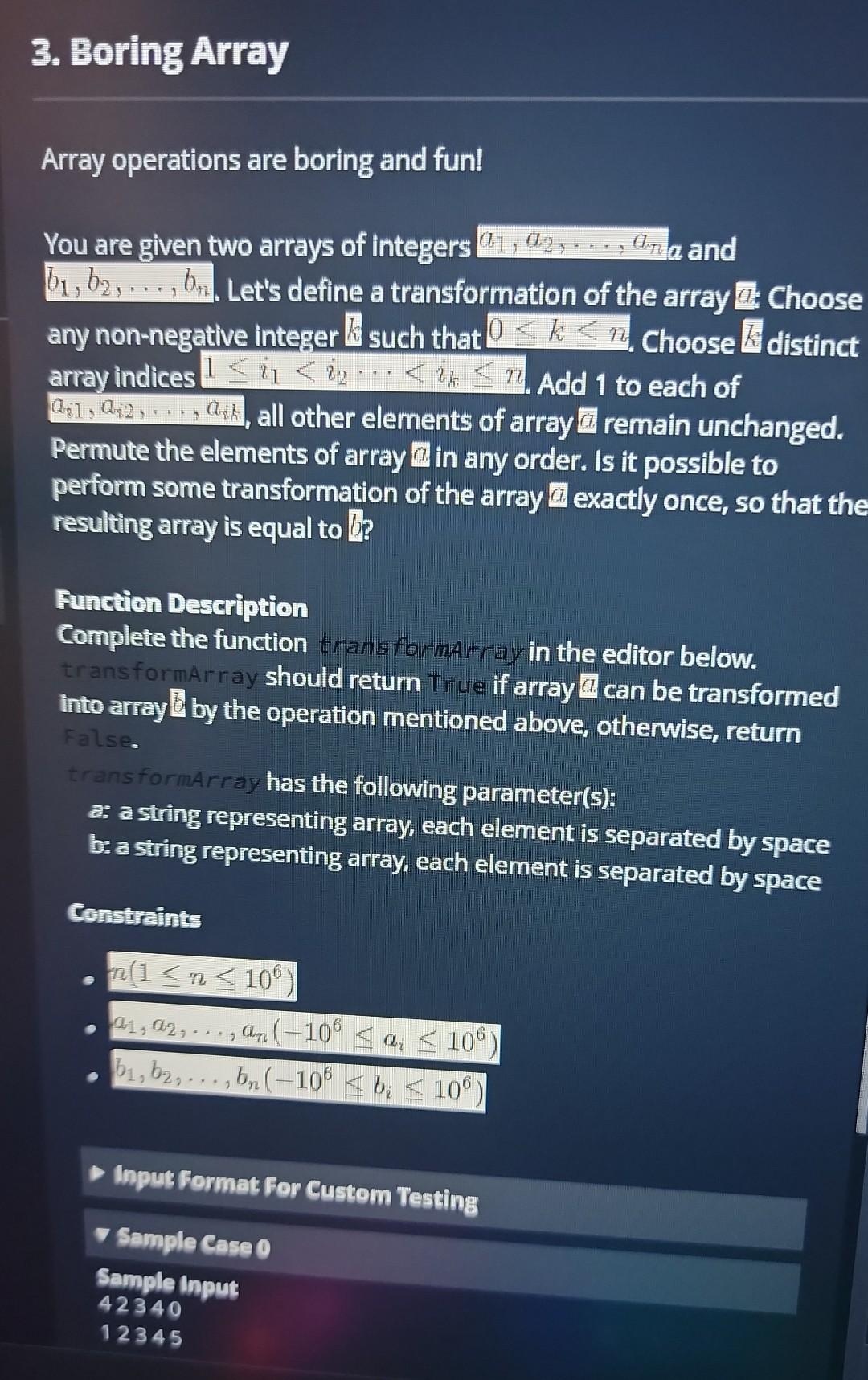 Solved 3. Boring Array Array operations are boring and fun! | Chegg.com Solved 3. Boring Array Array operations are boring and fun! | Chegg.com