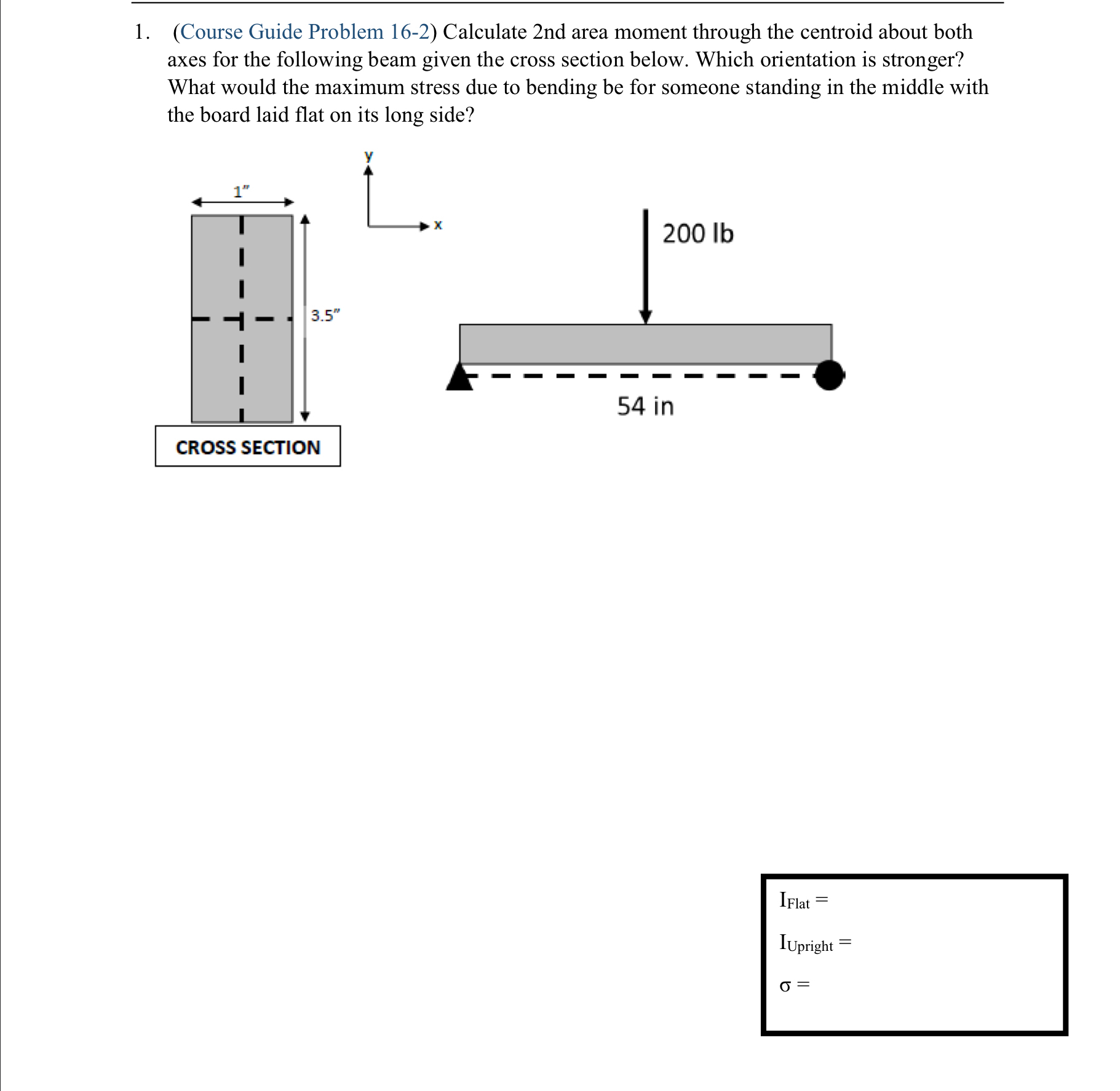 Solved (Course Guide Problem 16-2) ﻿Calculate 2nd area | Chegg.com