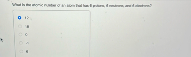 Solved What is the atomic number of an atom that has 6 | Chegg.com