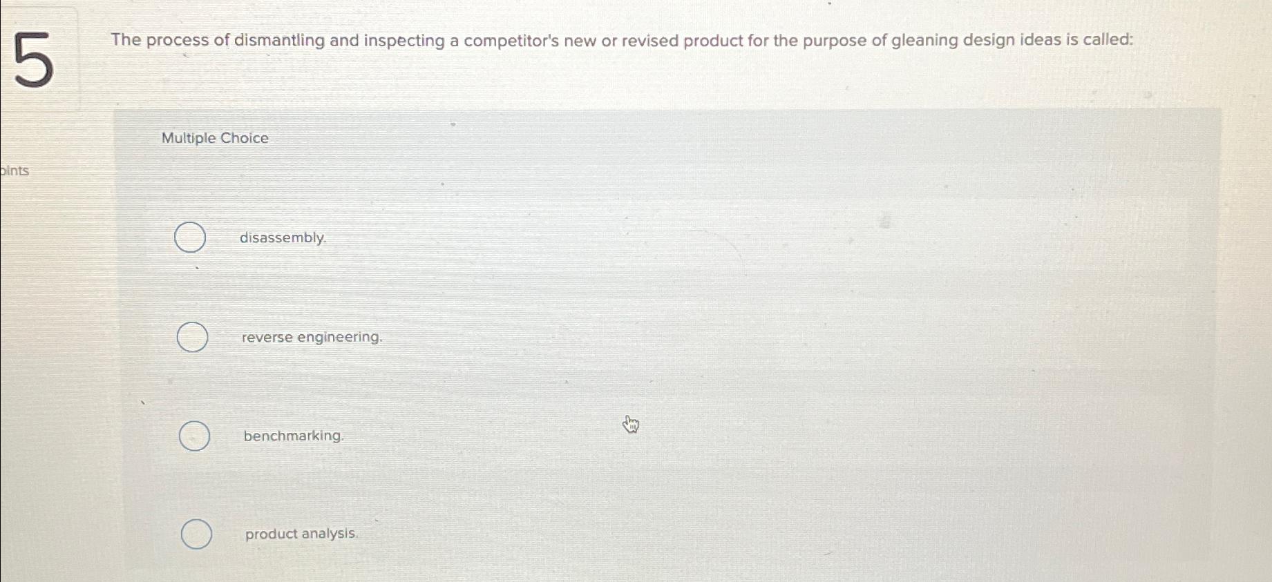 Solved The process of dismantling and inspecting a | Chegg.com