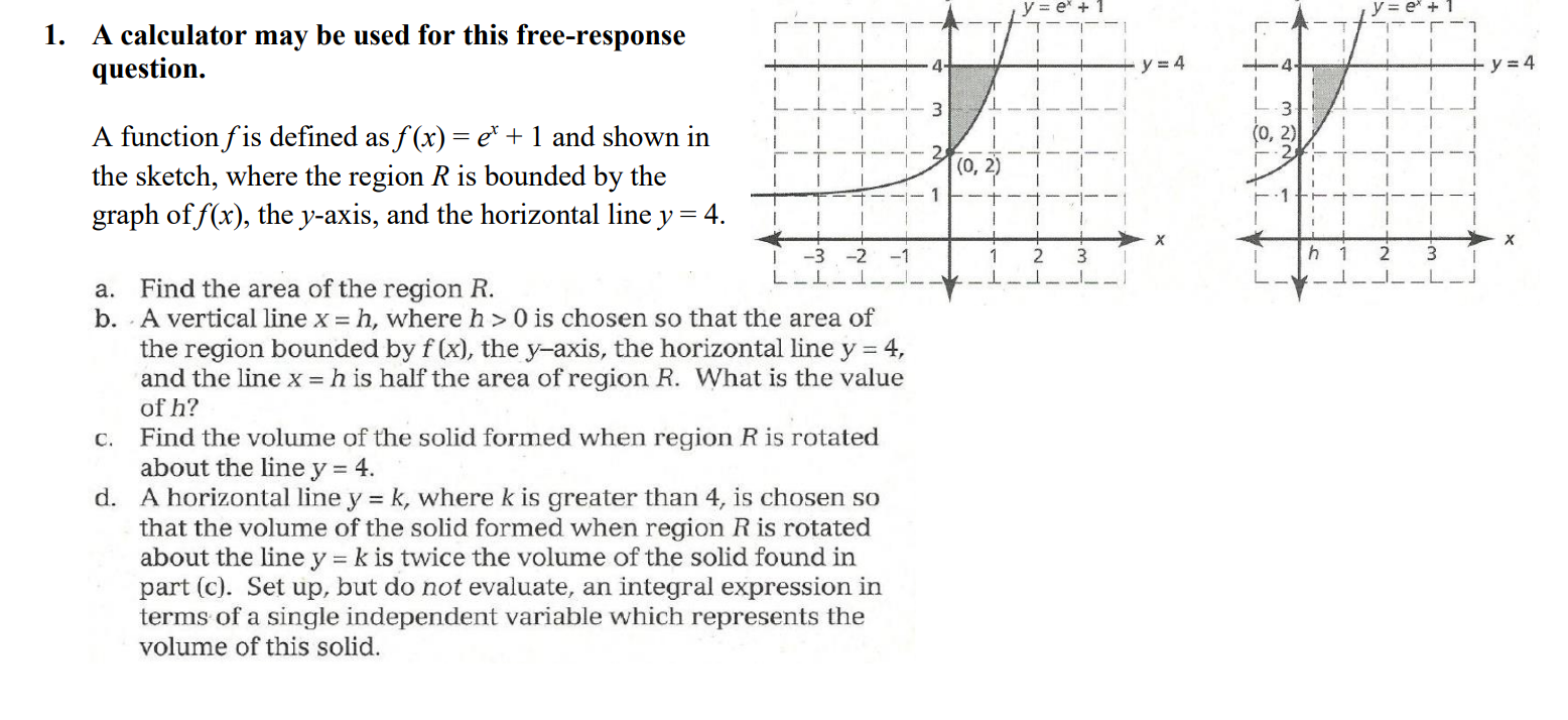 Solved a. ﻿Find the area of the region R.b. ﻿A vertical line | Chegg.com