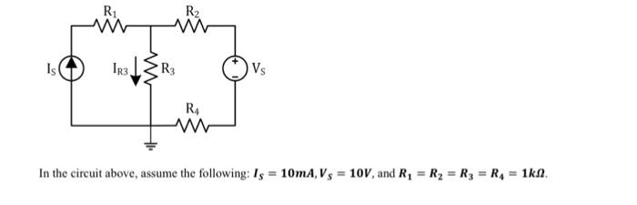 Solved In units of mA find the current 𝑰𝑹𝟑 𝒅𝒖𝒆 𝒕𝒐 | Chegg.com